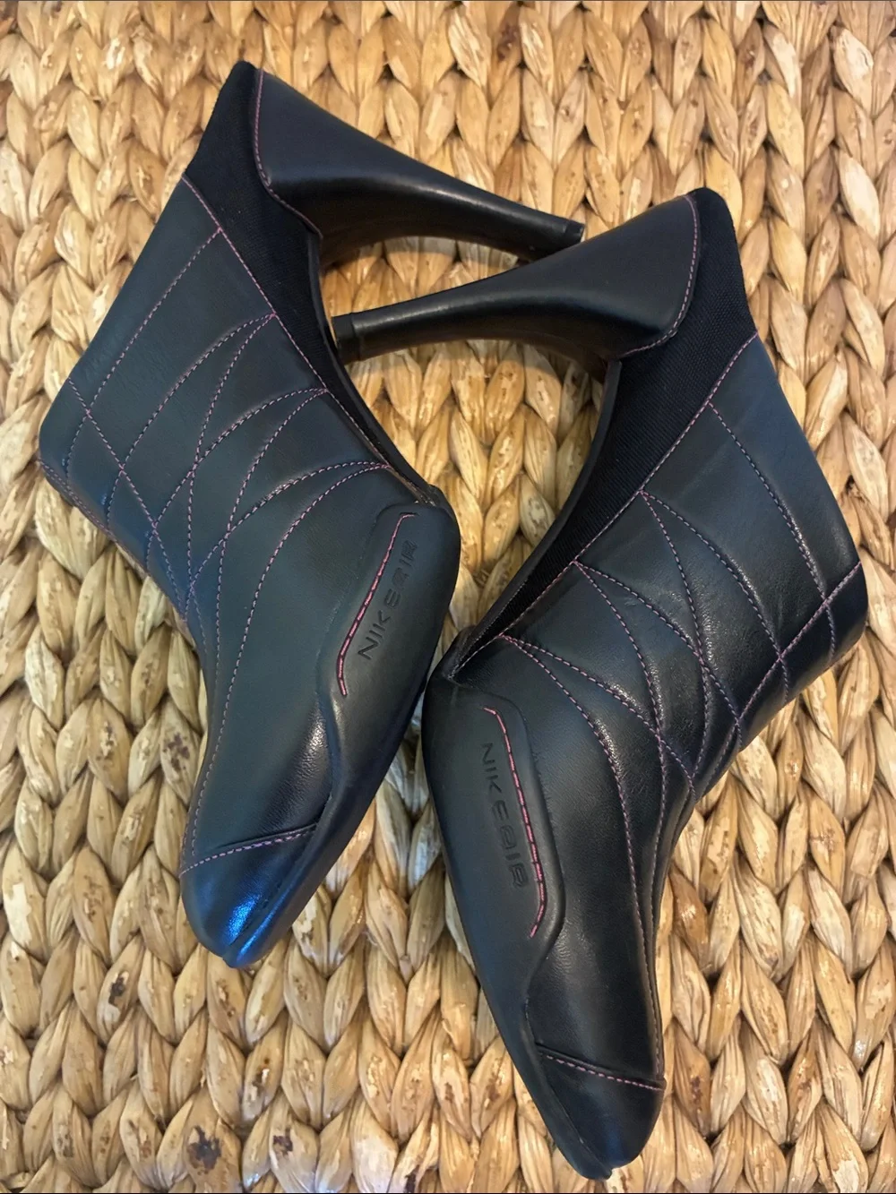 Cole Haan | Shoes | Cole Haan Black Quilted Leather Stiletto Mules ...